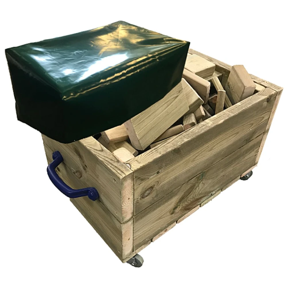 Wooden Block Cart with Cover