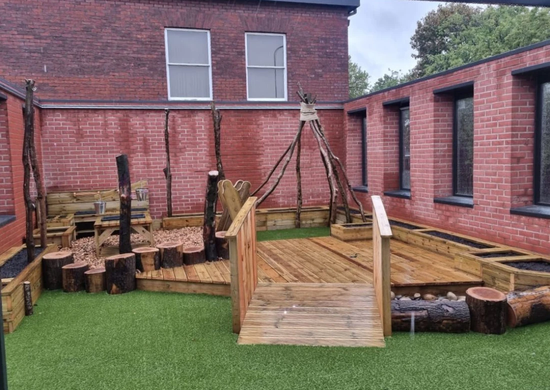 Rustic Roof Top Playground Design - Kids Planet, Sale, Manchester