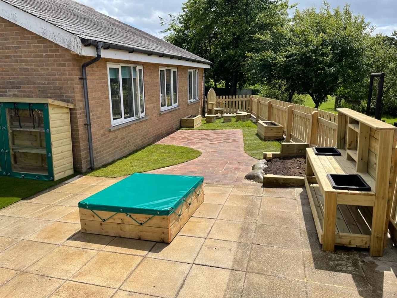 Large Sandpit with PVC Cover