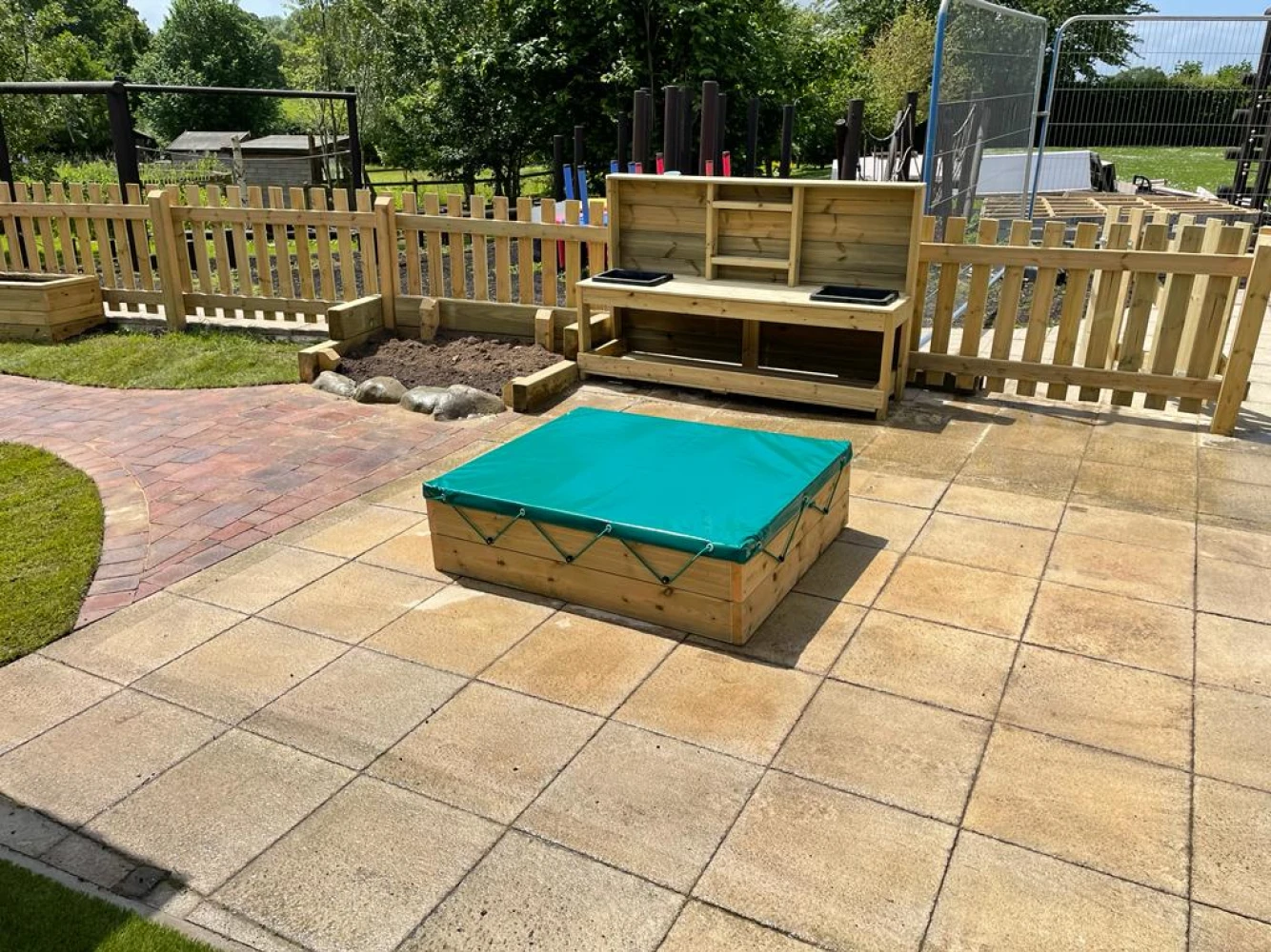 Large Sandpit with PVC Cover