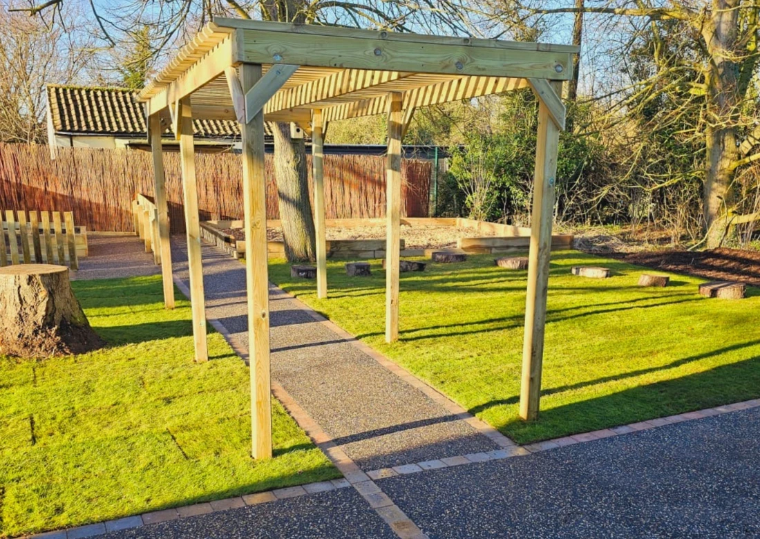 Renovated Reflection Garden - Scampton C of E Primary School, Lincoln