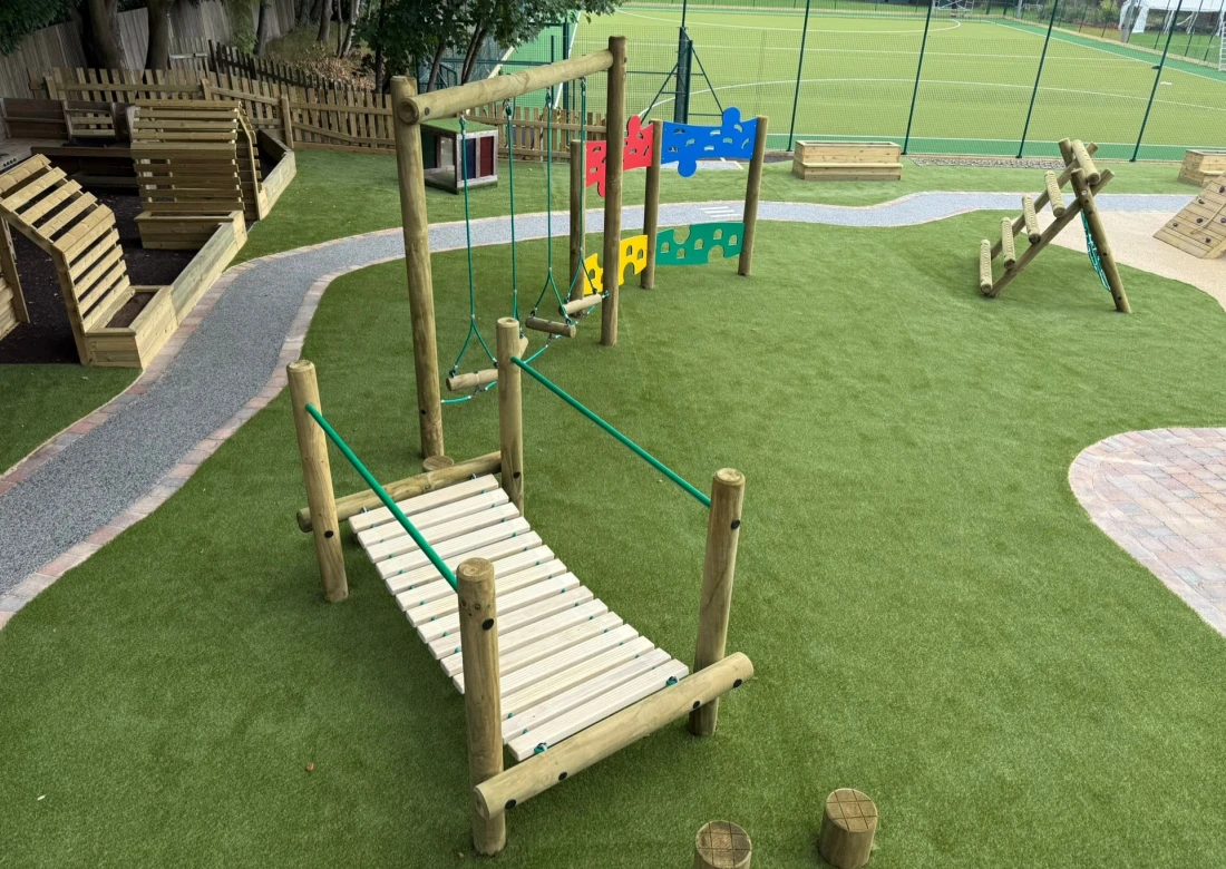 Natural Playground Design for Early Childhood - Bishopsgate School, Surrey