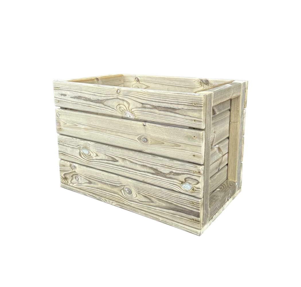 Wooden Play & Storage Crates x 6