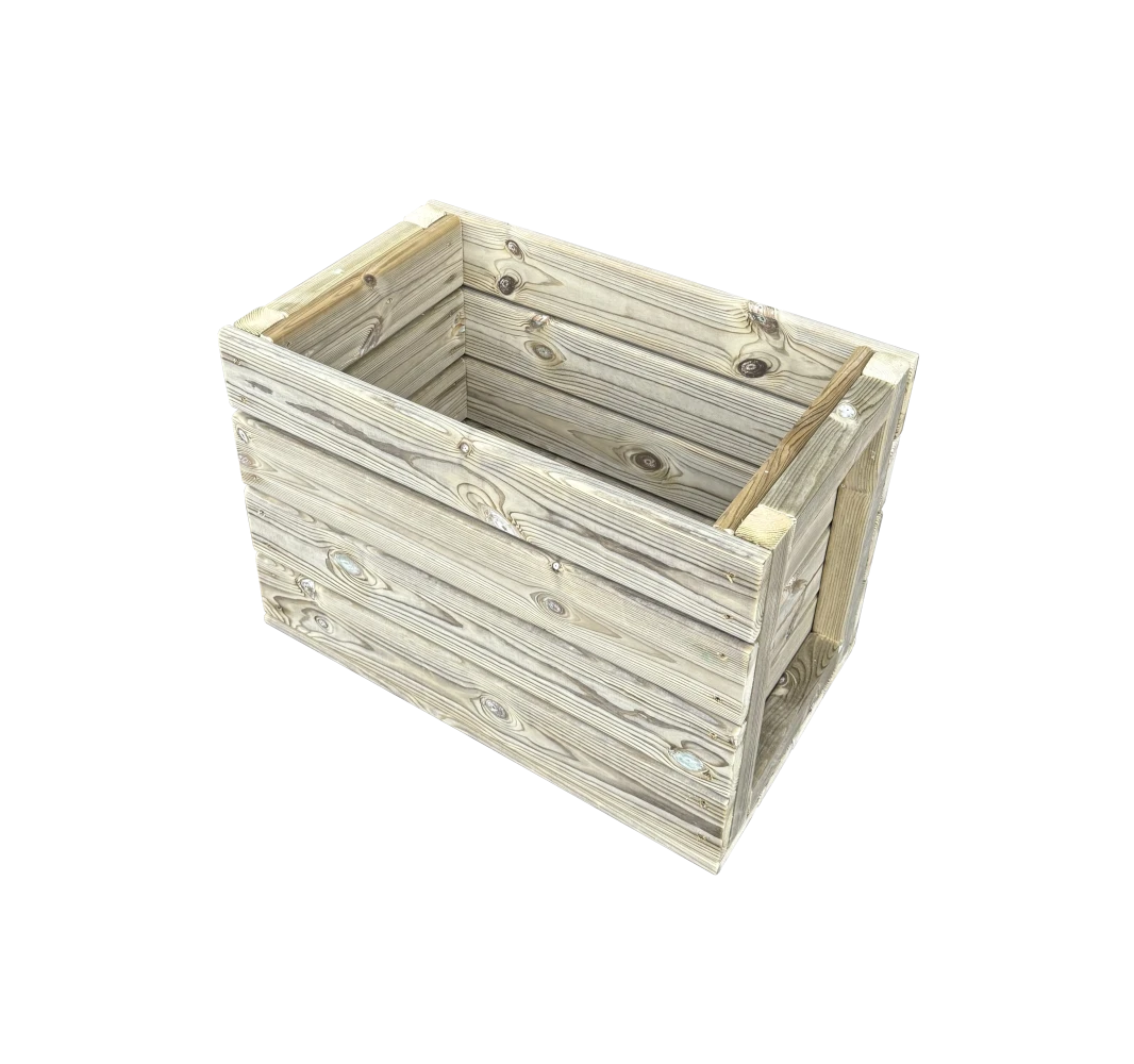 Wooden Play & Storage Crates x 6