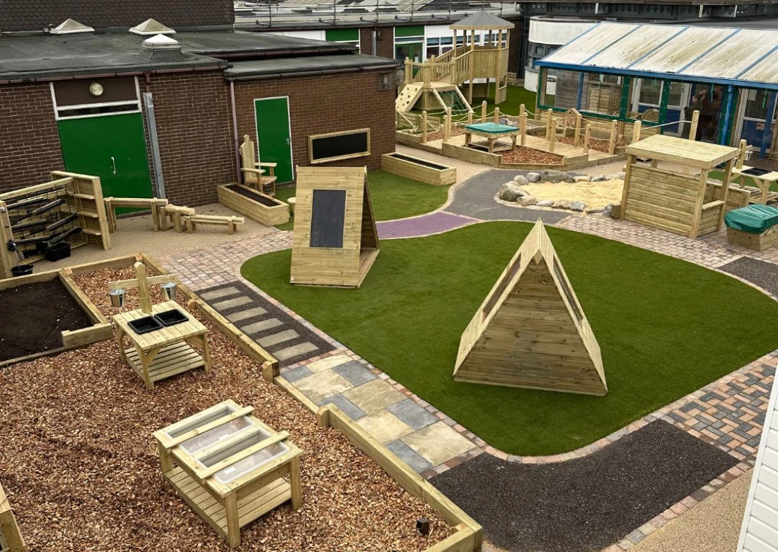 Natural Playground Design - Wybers Wood Academy, Grimsby